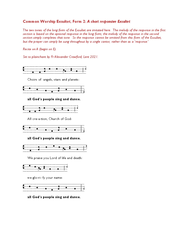 Exsultet - Short Form | Download Free PDF | Worship | Christian Worship ...