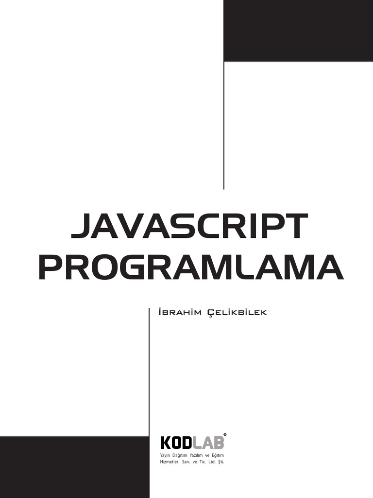 Javascript Programlama: İbrahim Çelikbilek | PDF