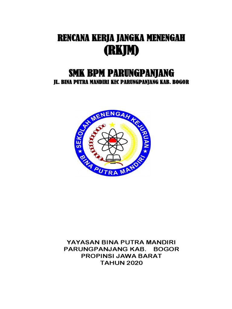 RKJM SMK BPM Parungpanjang 2020-2024 | PDF | Karier & Perkembangan ...