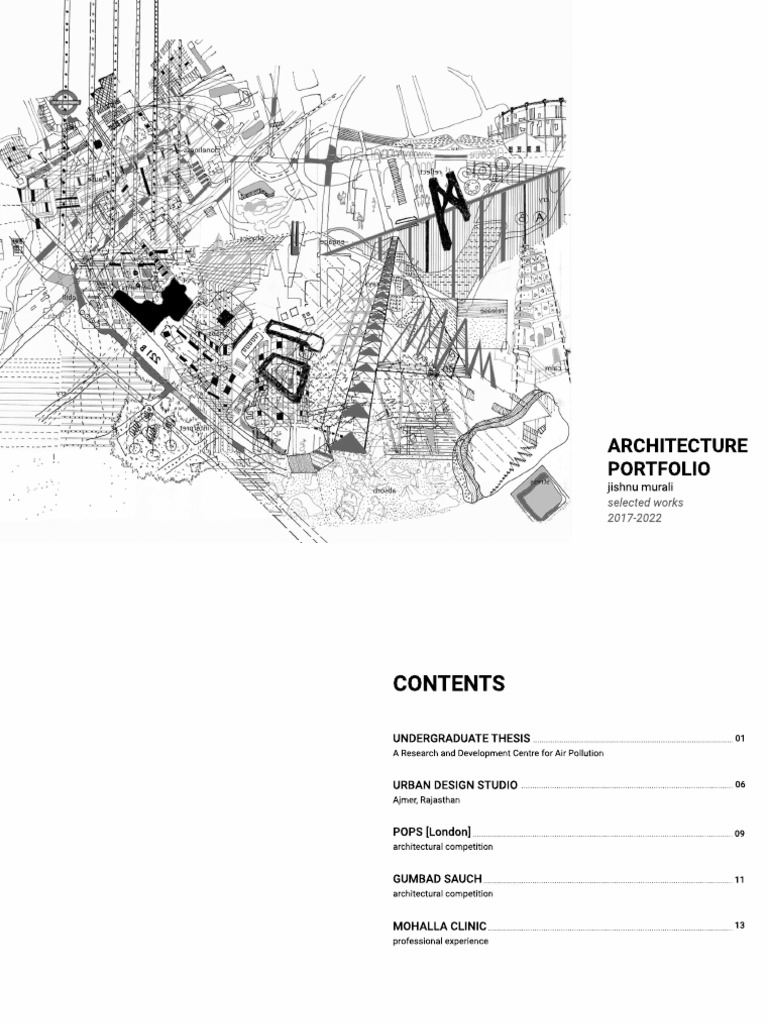 Archi Tecture Portfoli O: J I Shnu Mur Al I | PDF