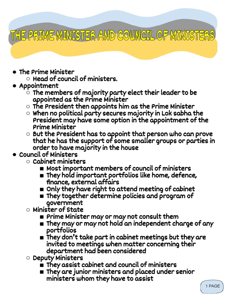 The Prime Minister | PDF | Prime Minister | Political Office Holders