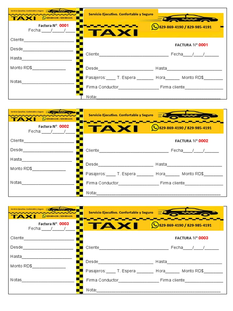 Factura Taxi | PDF