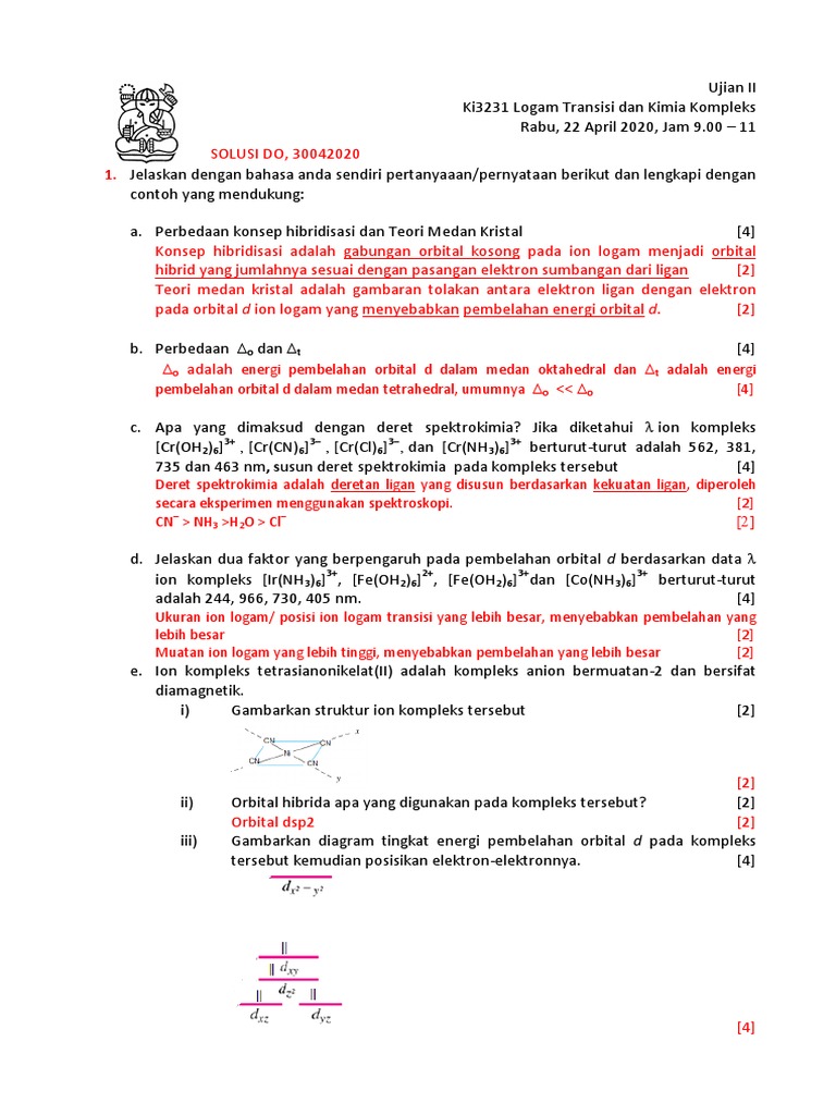 (Solusi) Ujian 2 LTKK 2020 (DO) | PDF