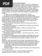 The Lottery - Close Reading Activity With Answers | PDF | Narration ...