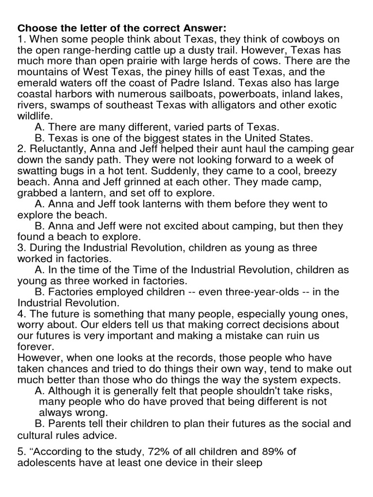 Summative Quiz In Summarizing And Paraphrasing Pdf Coral Reef