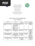 Action Plan Brigada Pagbasa 2022-2023 | PDF | Behavior Modification | Learning