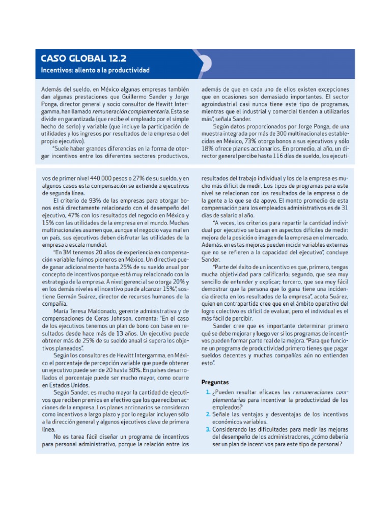 Caso 12.2 Hewitt Intergamma | PDF