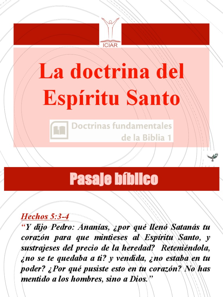 La doctrina del Espíritu Santo | PDF | espíritu Santo | Dios