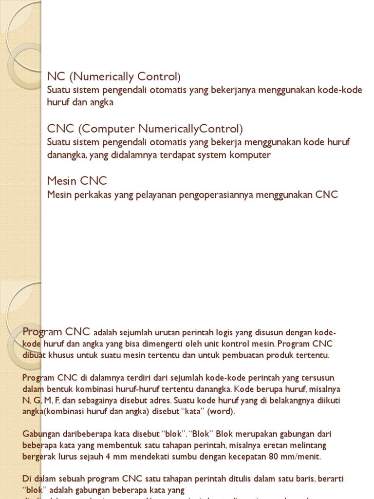 Training CNC | PDF