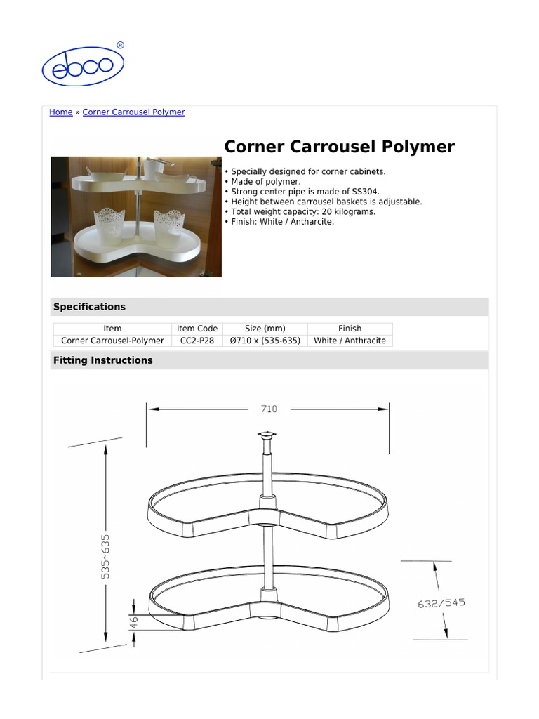 Corner Carrousel Polymer CC2 P28 | PDF