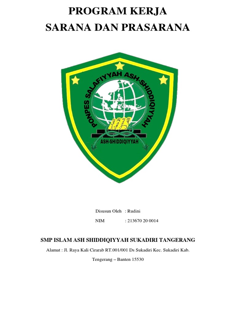 Program Kerja Sarpras | PDF