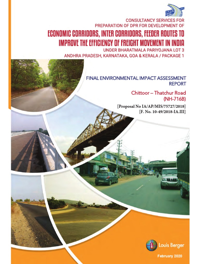 EIA Report Chittoor Thatchoor NH 716B Road | PDF