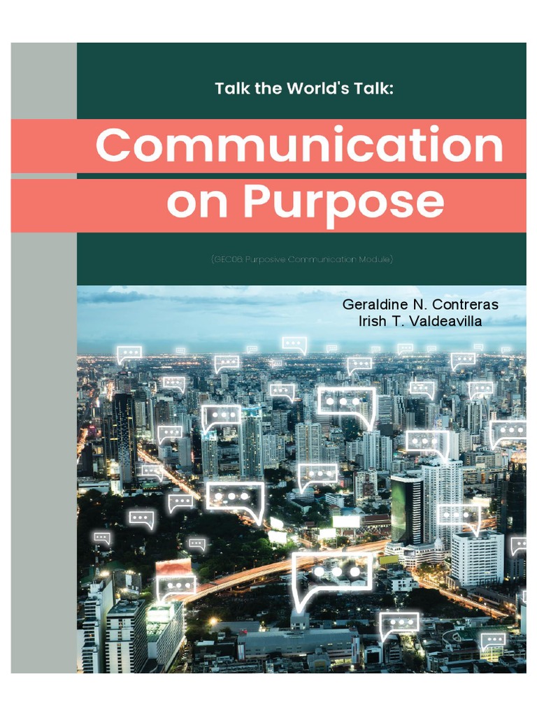 Purposive Communication Module - Chapter 1 Communication Processes and Ethics | PDF