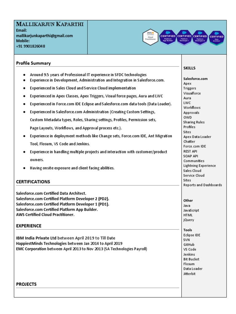 Naukri MallikarjunKaparthi (9y 0m) | PDF | Cloud Computing | Loans