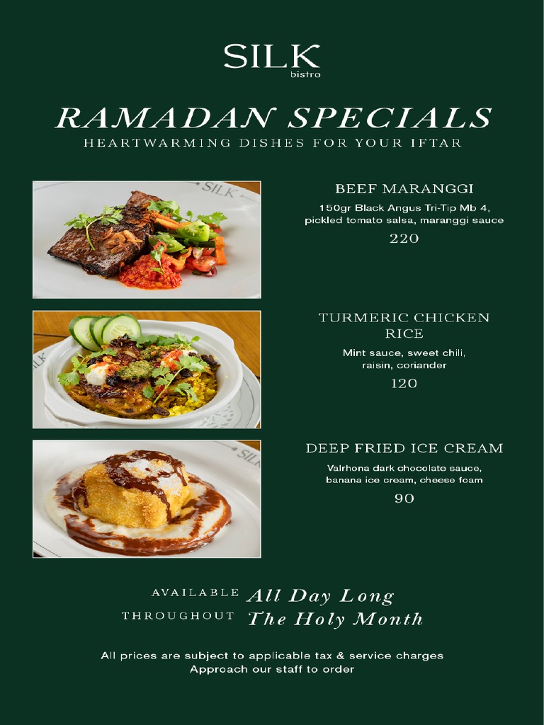 Silk Food Ramadan Promo | PDF | Thai Cuisine | Tofu
