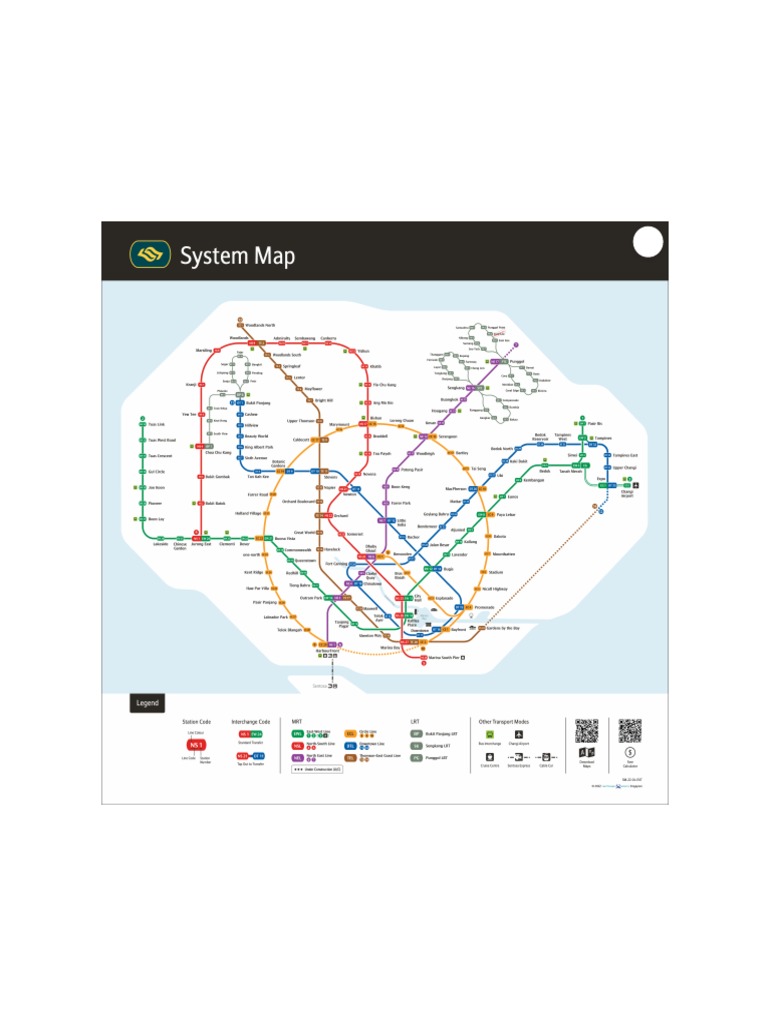 SG MRT Map | PDF