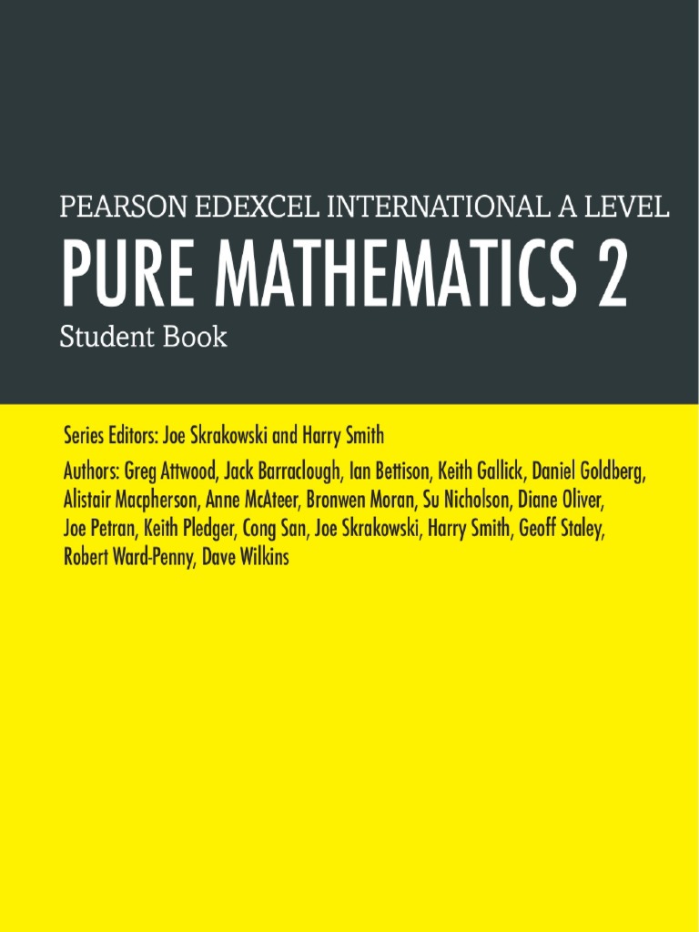 Edexcel IAL Pure Mathematics 2 | PDF