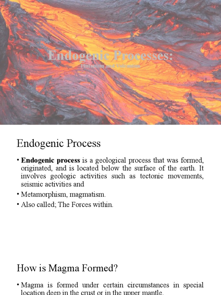 Endogenic Processes | Download Free PDF | Magma | Igneous Rock