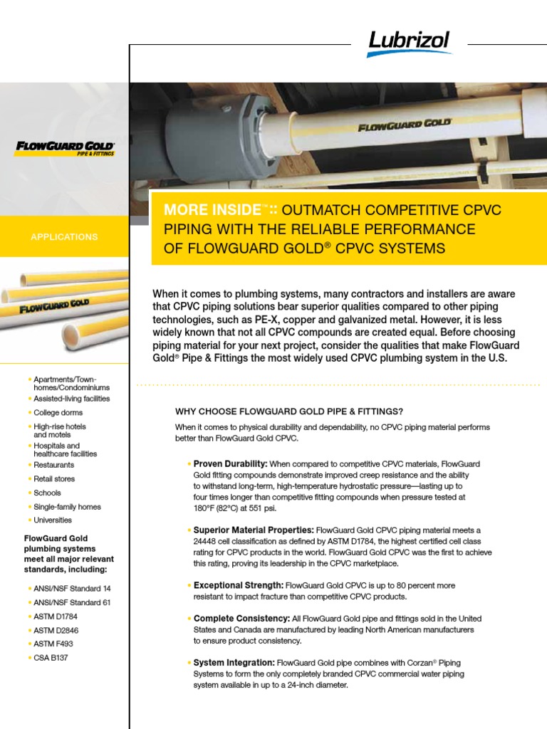 FlowGuard CPVC Vs Other CPVC | PDF | Pipe (Fluid Conveyance) | Plumbing