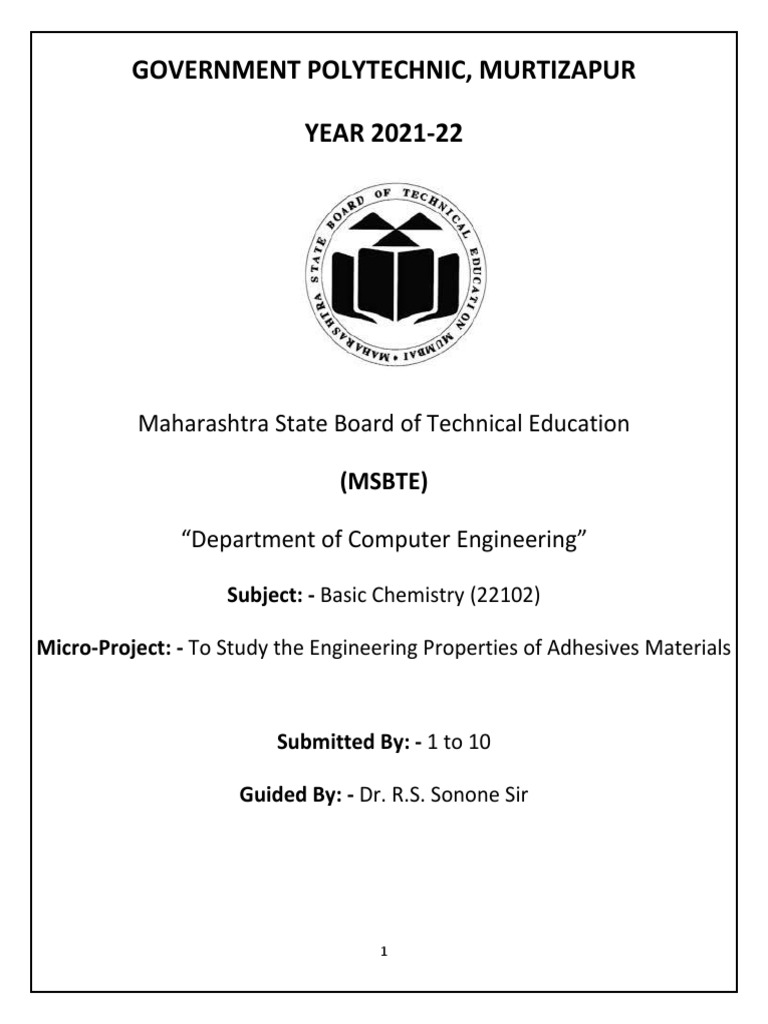 Government Polytechnic, Murtizapur YEAR 2021-22: Maharashtra State ...