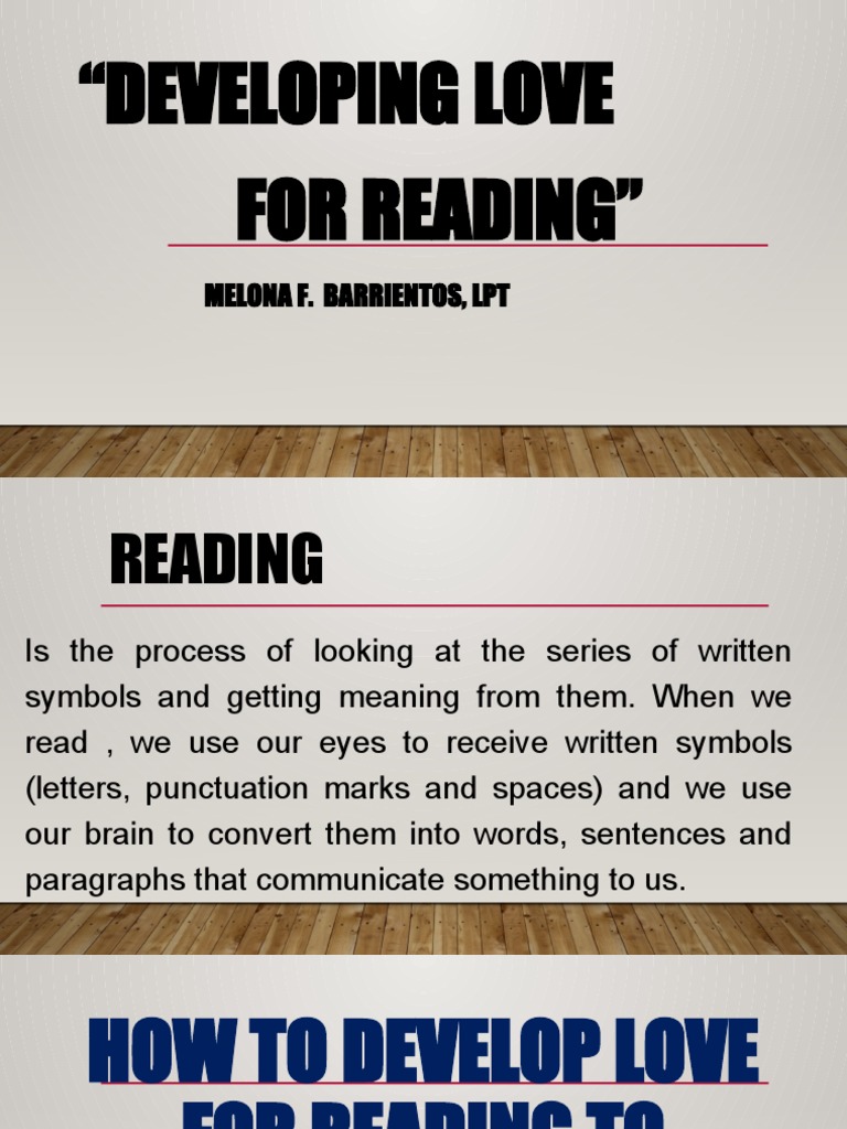 How To Develop Love For Reading | PDF