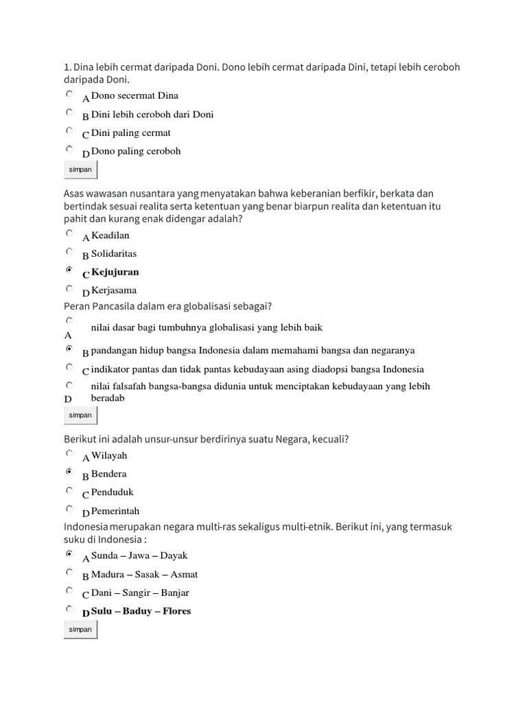 Latihan Soal PPK | PDF