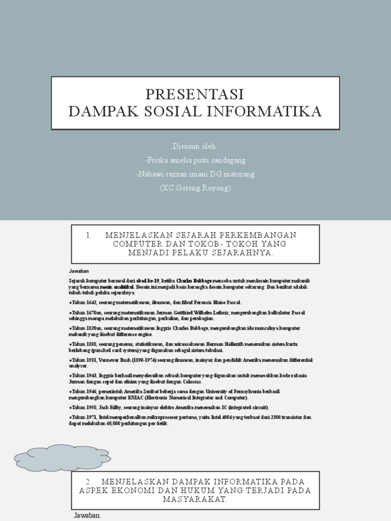 Presentasi Informatika | PDF | Seni