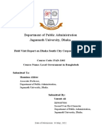 Dhaka South City Corporation Overview | PDF