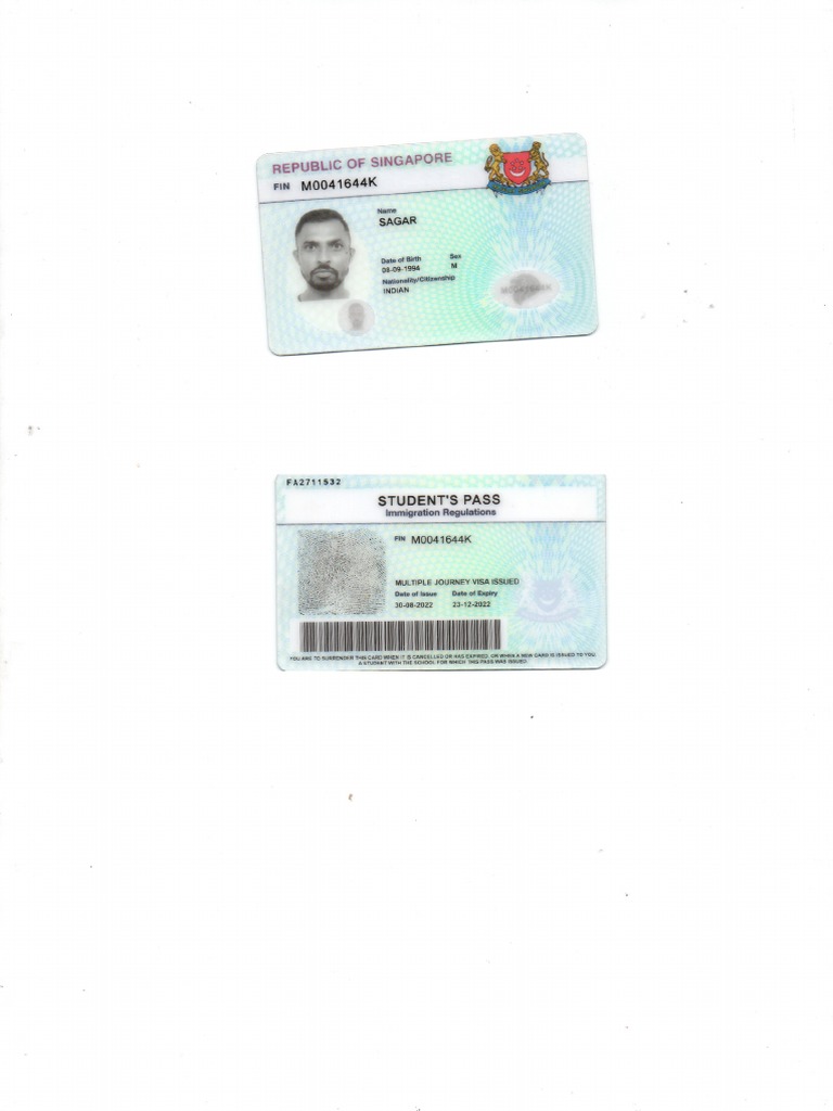 Singapore Student Pass | PDF