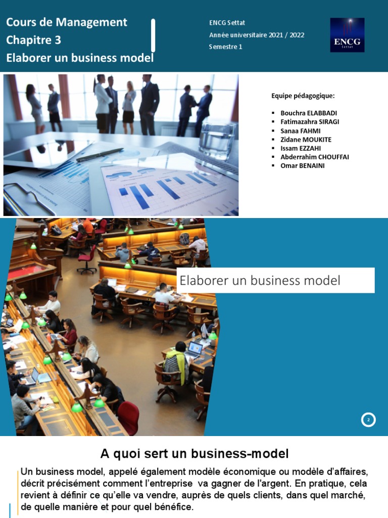 Élaboration d'un Business Model | PDF | Modèle d'entreprise | Business