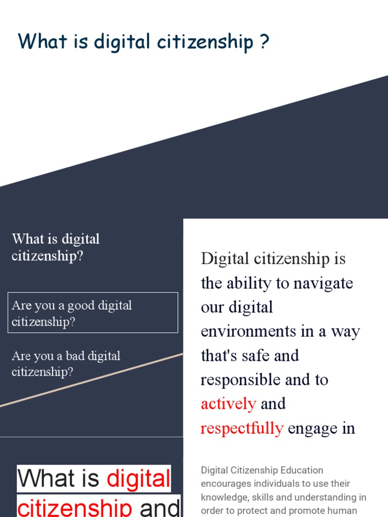 What Is Digital Citizenship ? | PDF