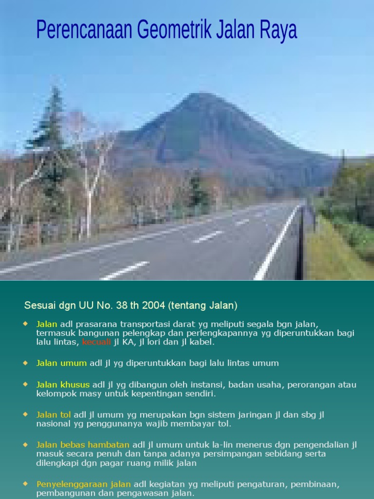 Perencanaan Geometrik Jalan 1 | PDF