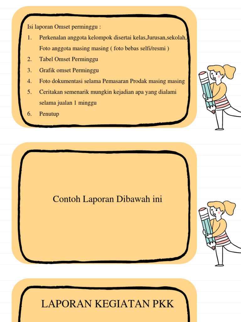 Contoh Laporan Omset Perminggu | PDF