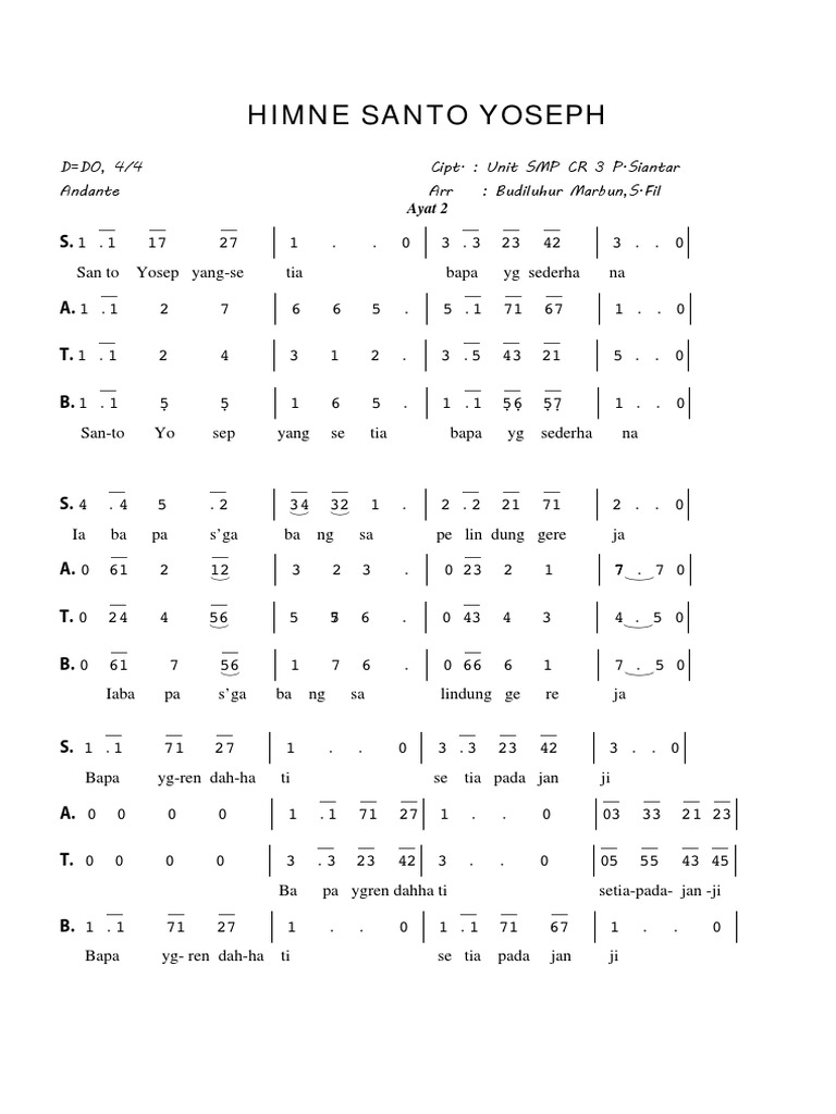 Hymne Santo Yoseph | PDF