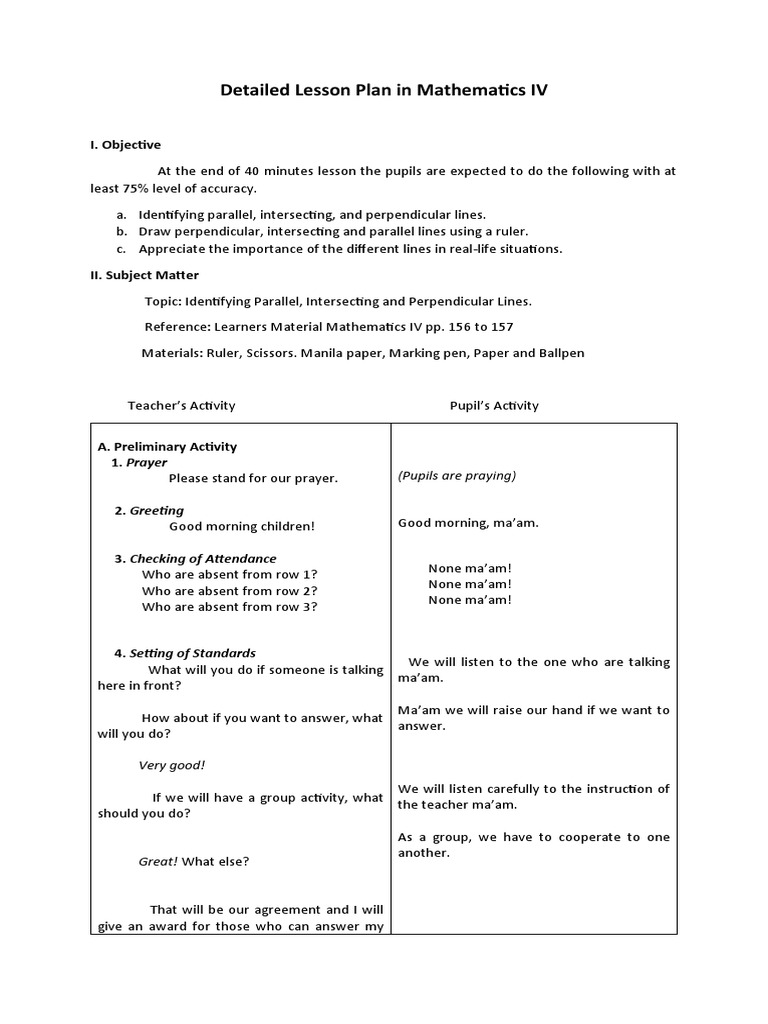 LP in IDENTIFYING PARALLEL, INTERSECTING AND PERPENDICULAR LINES ...