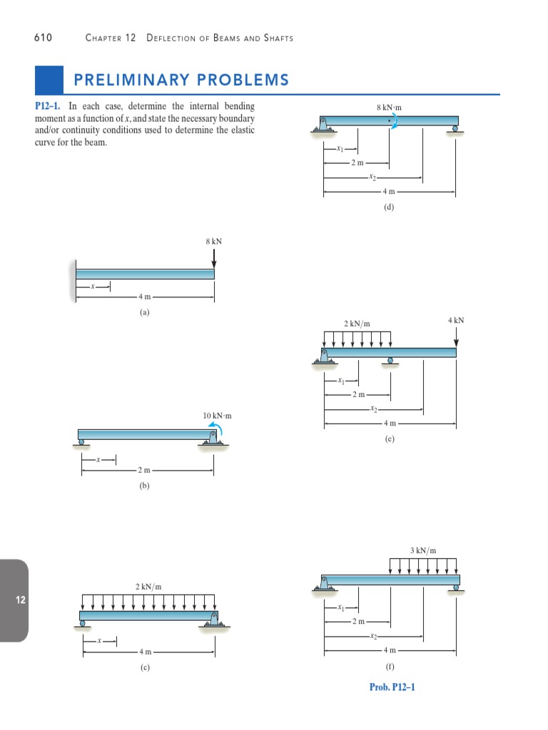 Ch12 Ch13 ALL Problems | PDF | Beam (Structure) | Bending