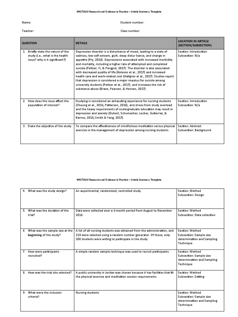 TEMPLATE - Article Summary 202201 (AlsarairehAloush) | PDF | Sampling ...