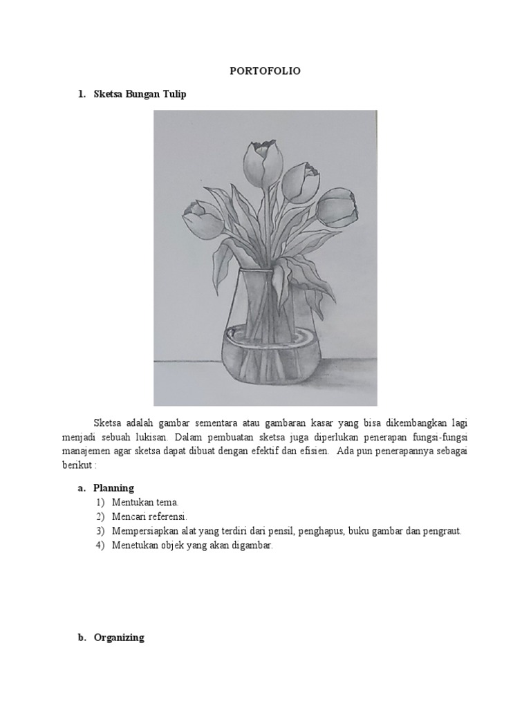 Sketsa Bunga Tulip: Panduan Lengkap | PDF