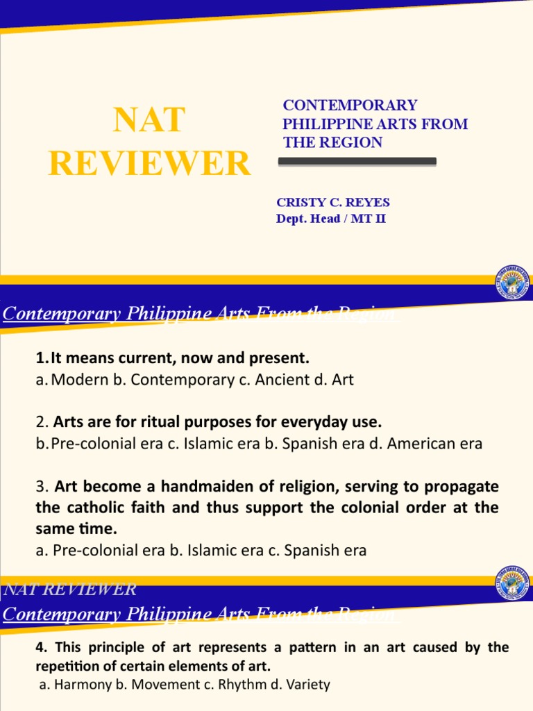 Nat Reviewer Contemporary Phil Arts | Download Free PDF | The Arts | Dances