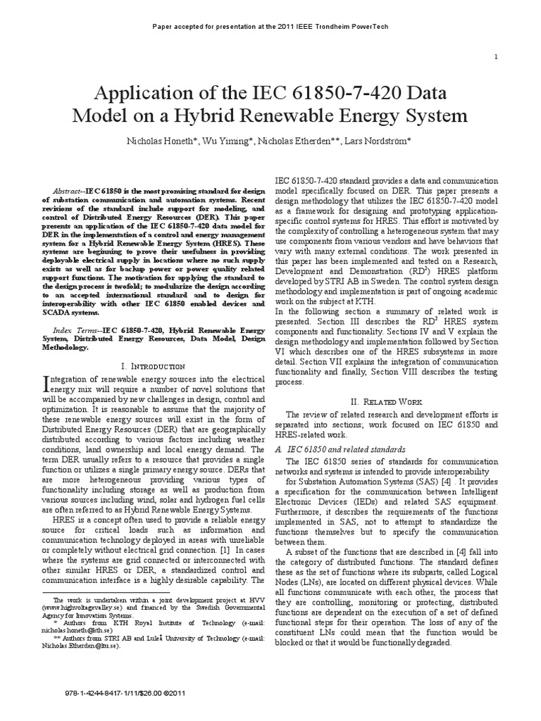 Honeth 2011 | PDF | System | Battery Charger