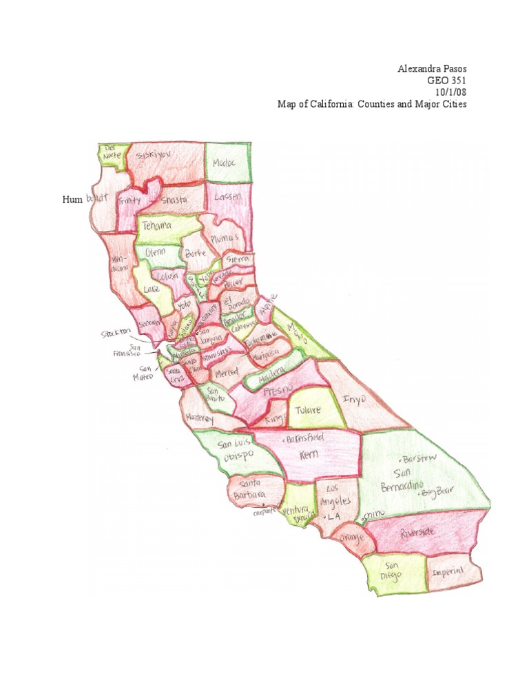 GEO 351 County Map | PDF