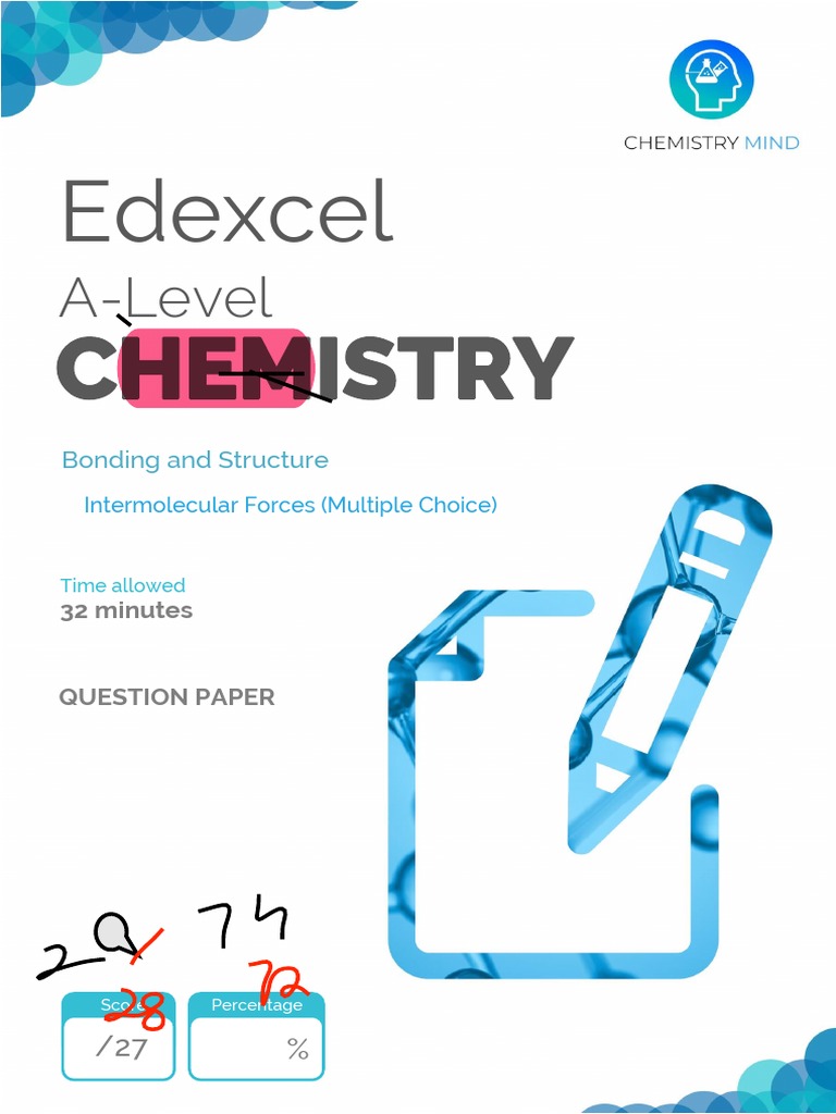 Intermolecular Forces (Multiple Choice) QP | PDF | Chemical Bond | Intermolecular Force