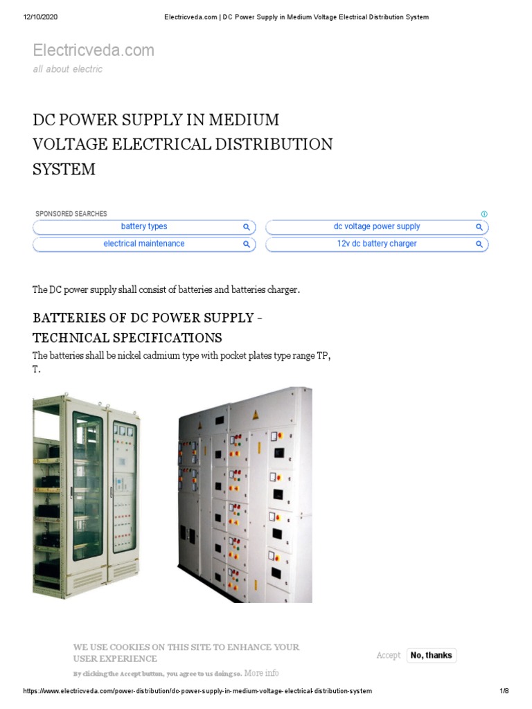DC Power Supply in Medium Voltage Electrical Distribution System | PDF ...