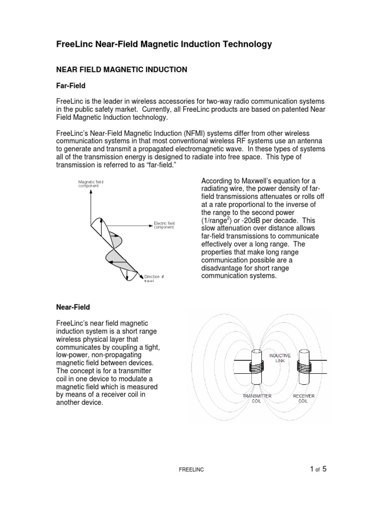 FreeLinc NFMI Technology for Short Range Communication | PDF | Radio ...