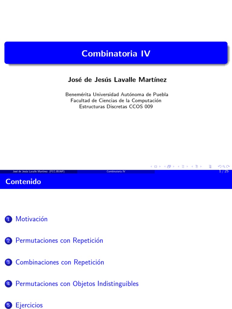 4 Combinatoria | PDF | Combinatoria | Permutación