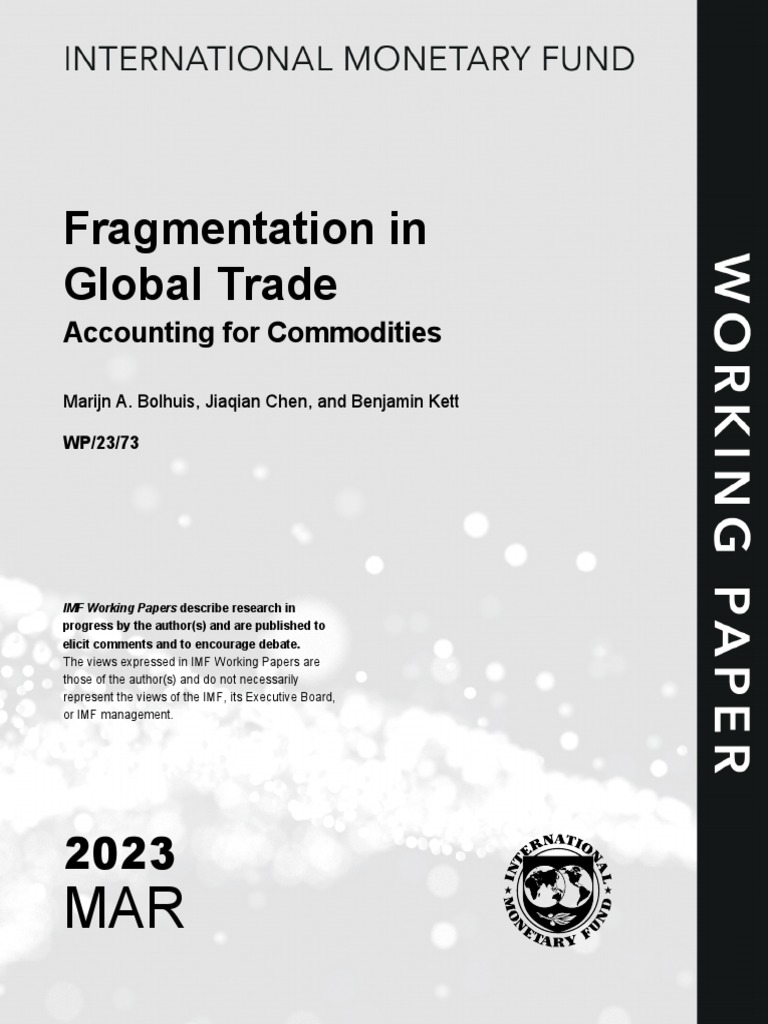 Fragmentation in Global Trade: Accounting For Commodities | PDF | Long ...