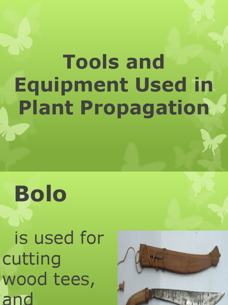 Essential Tools for Plant Propagation | PDF | Clothing | Agriculture