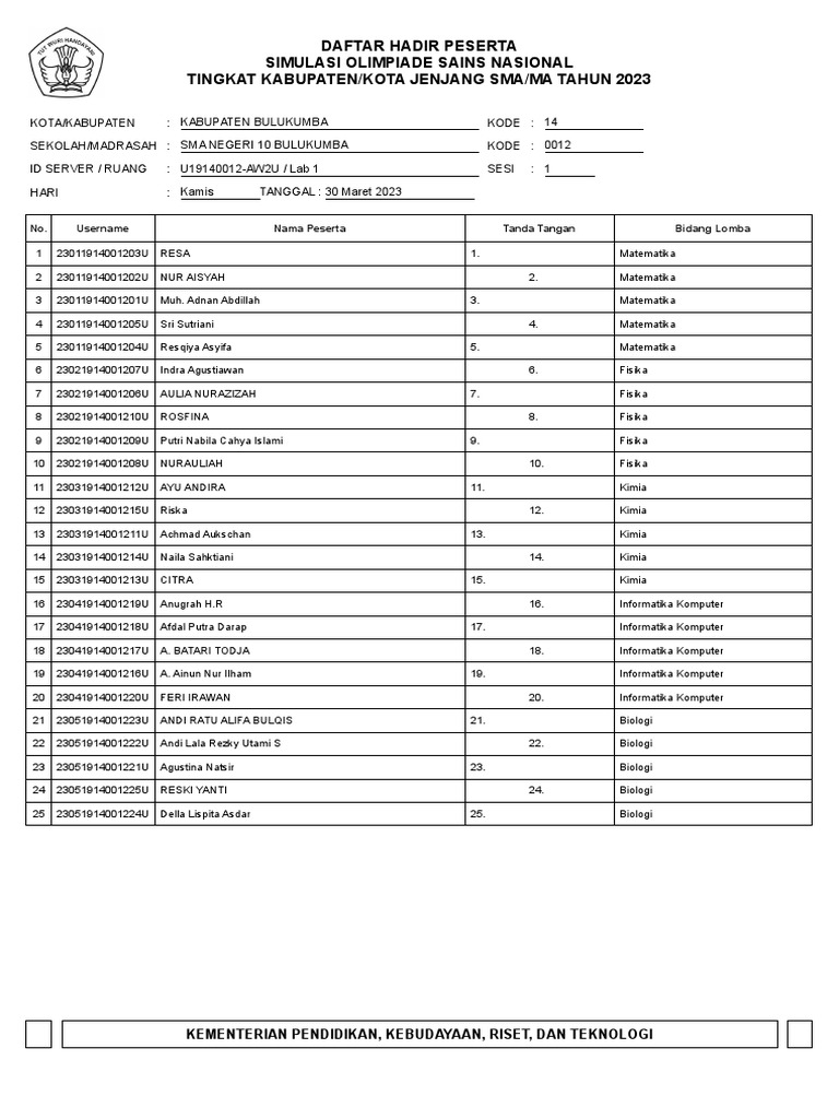 Olimpiade Sains Nasional Kebumian | PDF