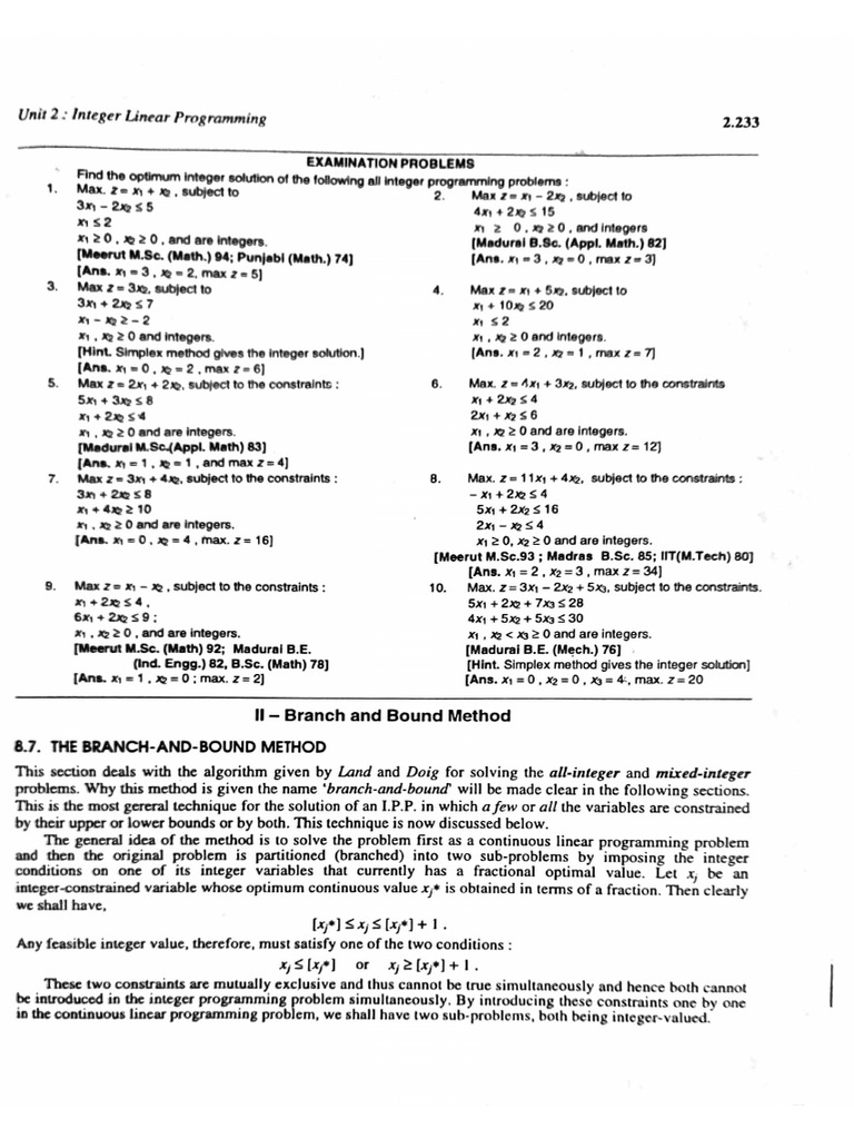 Integer Programming | PDF
