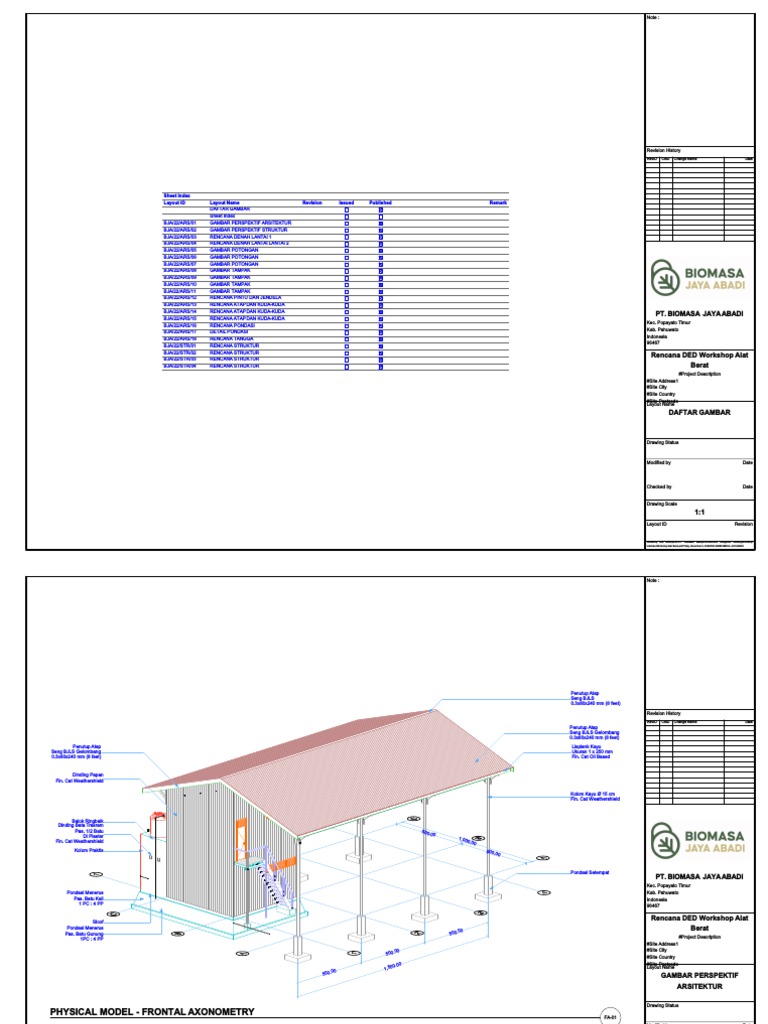 Detail Engineering Design Workshop Alat Berat | PDF